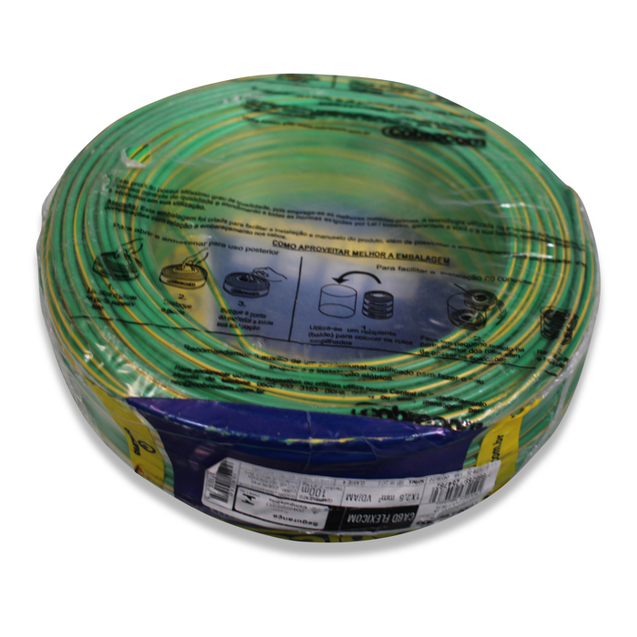 Cable Flexible grounding 1x2.5mm green/yellow - Rol 100 M