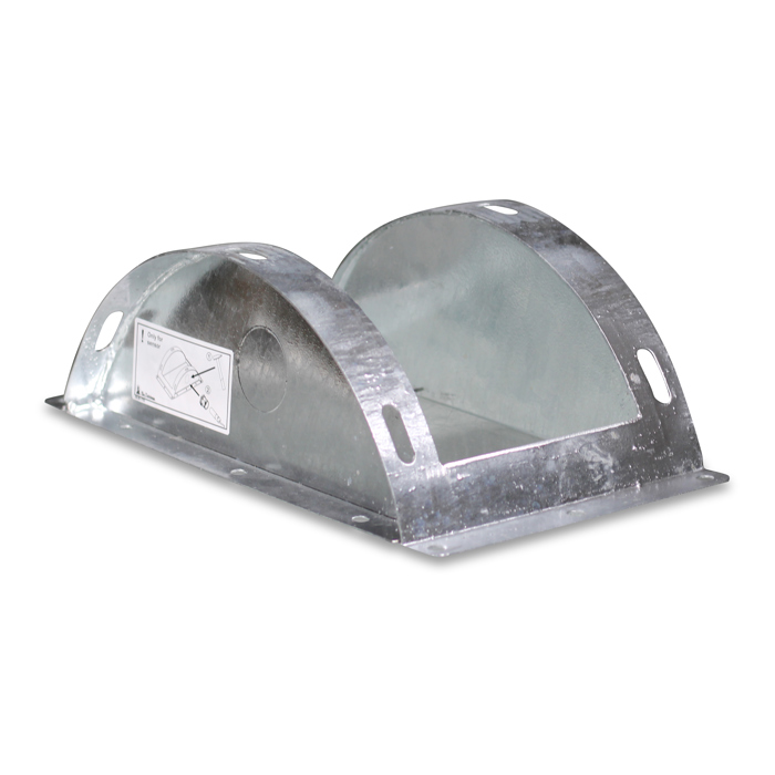Upper part galv for silo boot